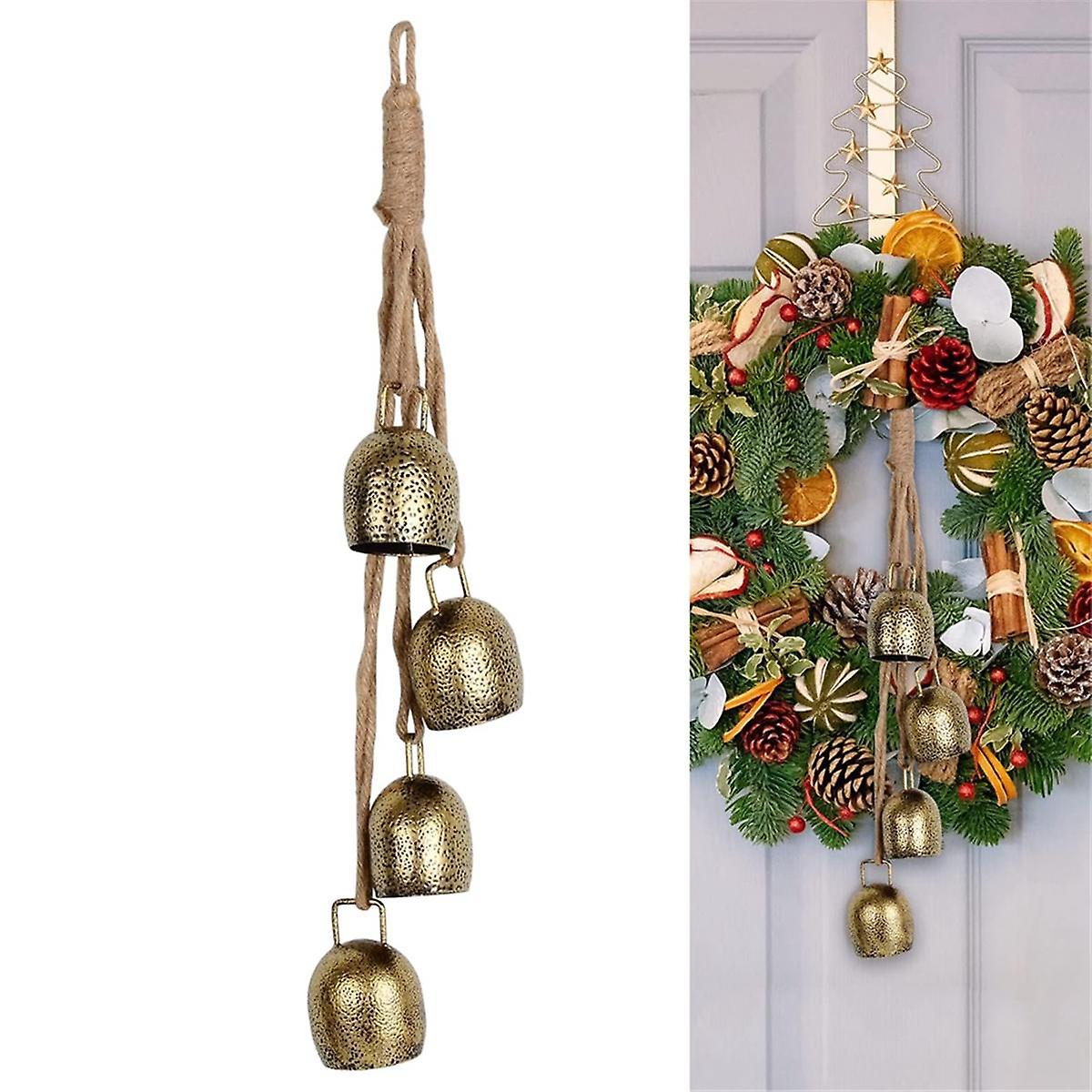 Christmas Cow Bells, Bell , Rustic Metal Bells Christmas Tree Hanging ...