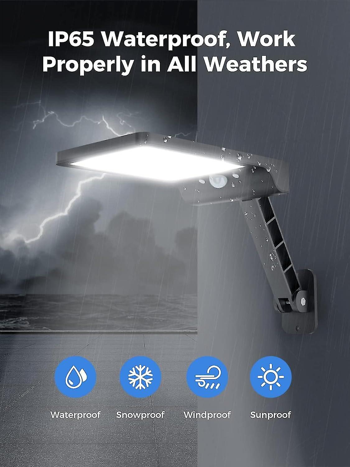 Lampe Solaire Exterieur,led Avec Dtecteur De Mouvement Avec 3 Modes Rglables Ip65 Tanche ...