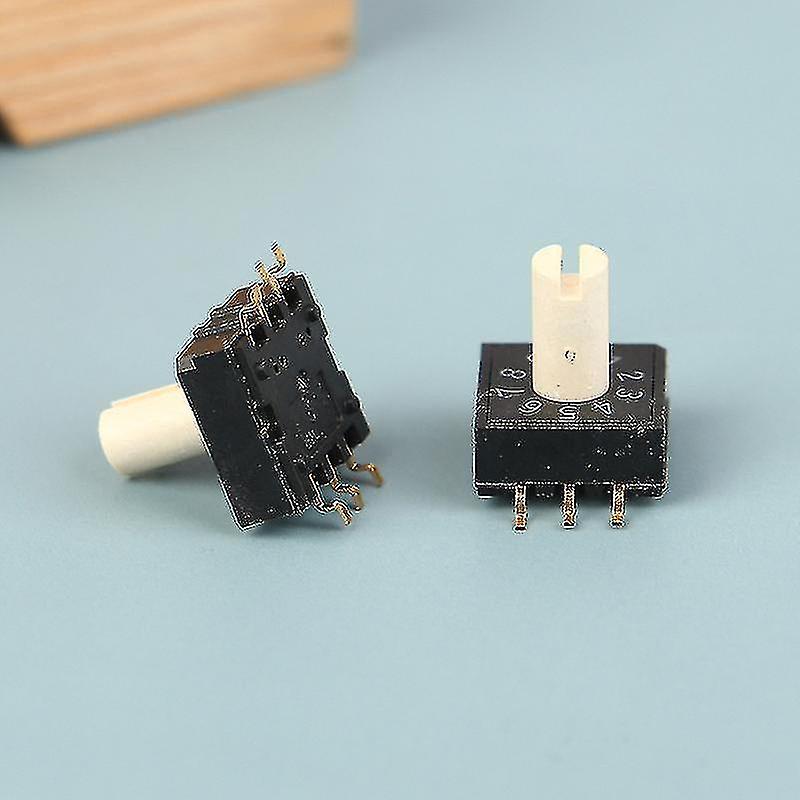 2pcs Rm3haf-10 Rotary Dial Switch 10 0-9 Coding Switch Patch 3:3 With ...