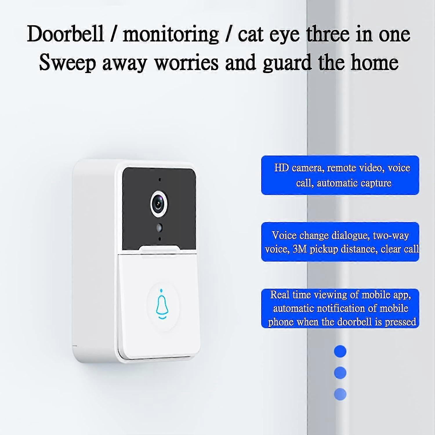 Smart Wireless Remote Video Doorbell - Intelligent Visual Home Intercom ...