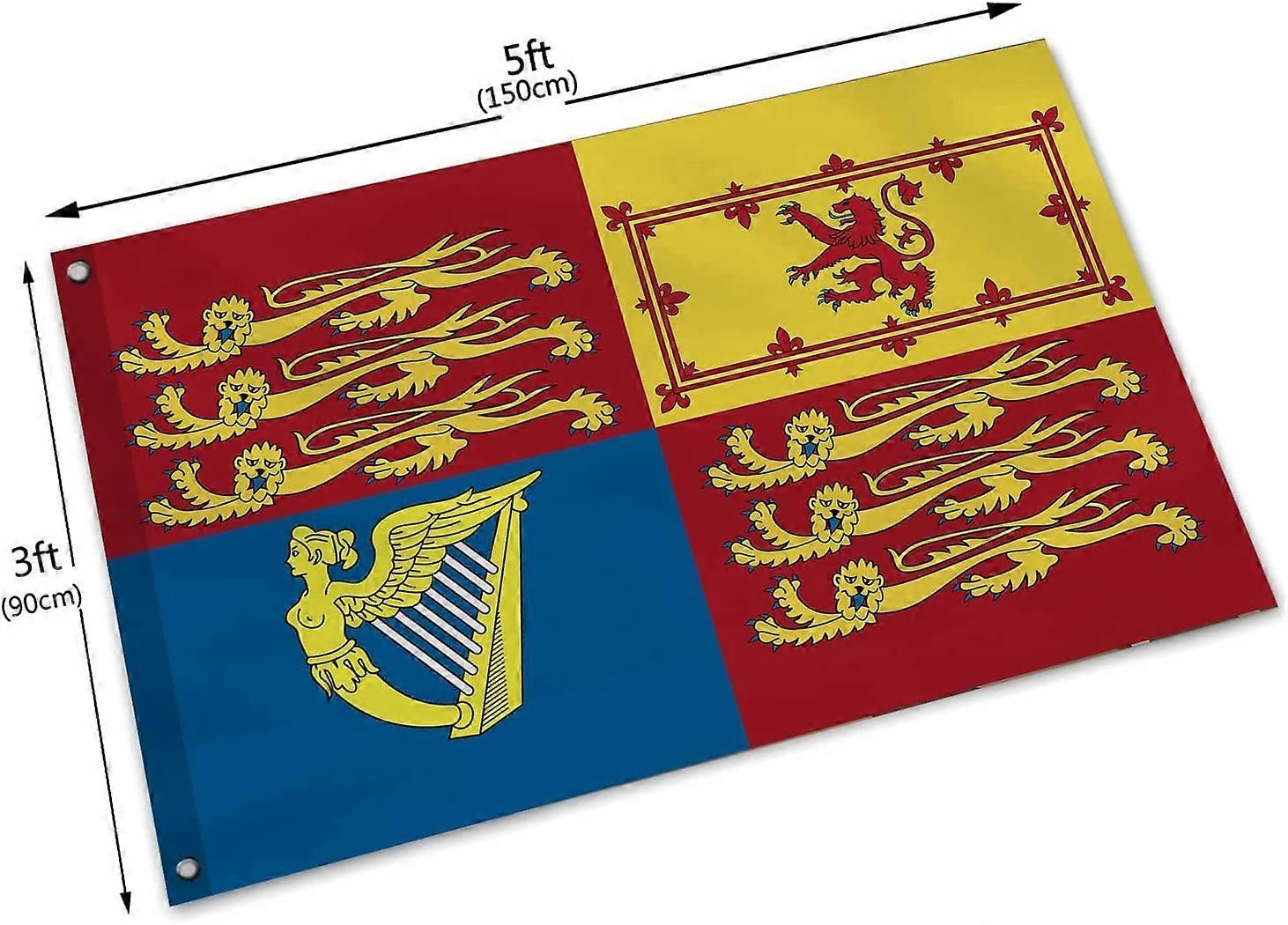 UK Royal Standard Flag King Charles III Queen Elizabeth ll British ...