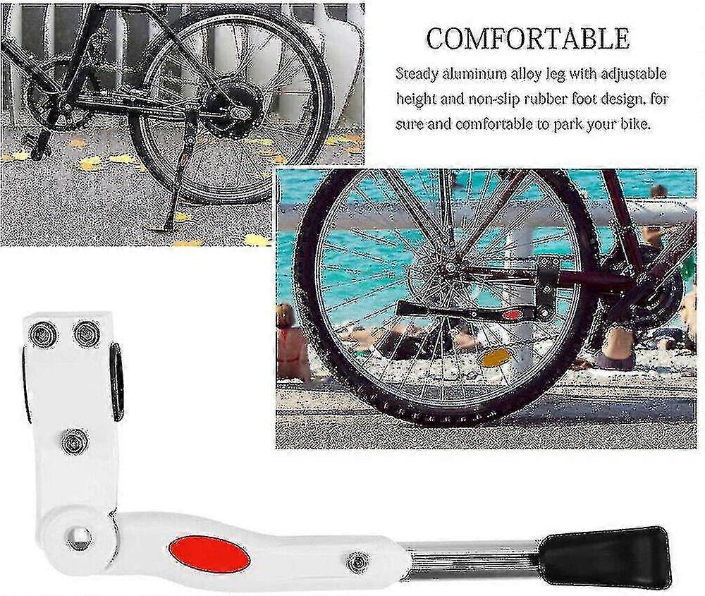 Heavy Duty Adjustable Rear Kick Stand Prop Side Bicycle Mountain Bike ...