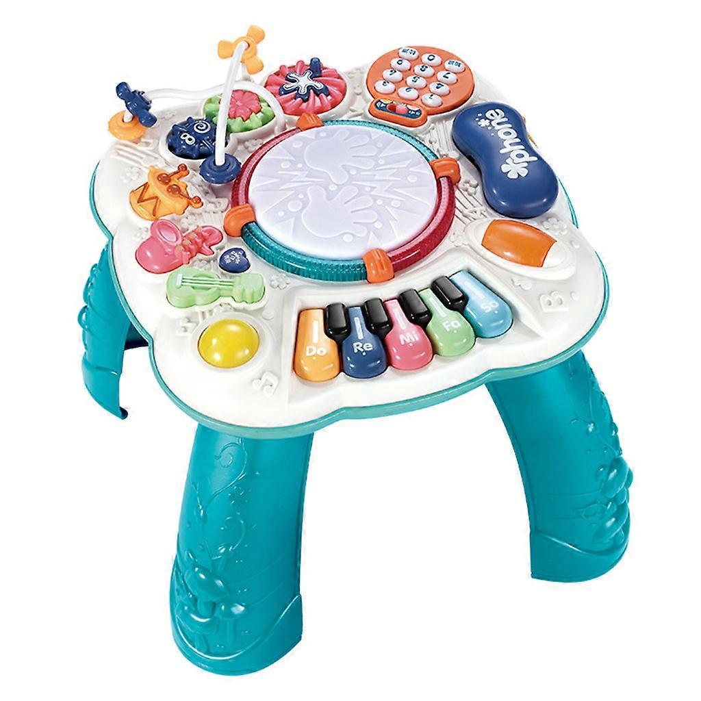 12.99x12.99x12.59'' Baby Musical Activity Table for Early Education ...