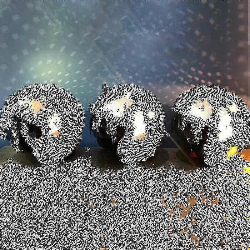 1 Piece Disco Ball Helmet With Retractable Visor For Nightclub Cool ...