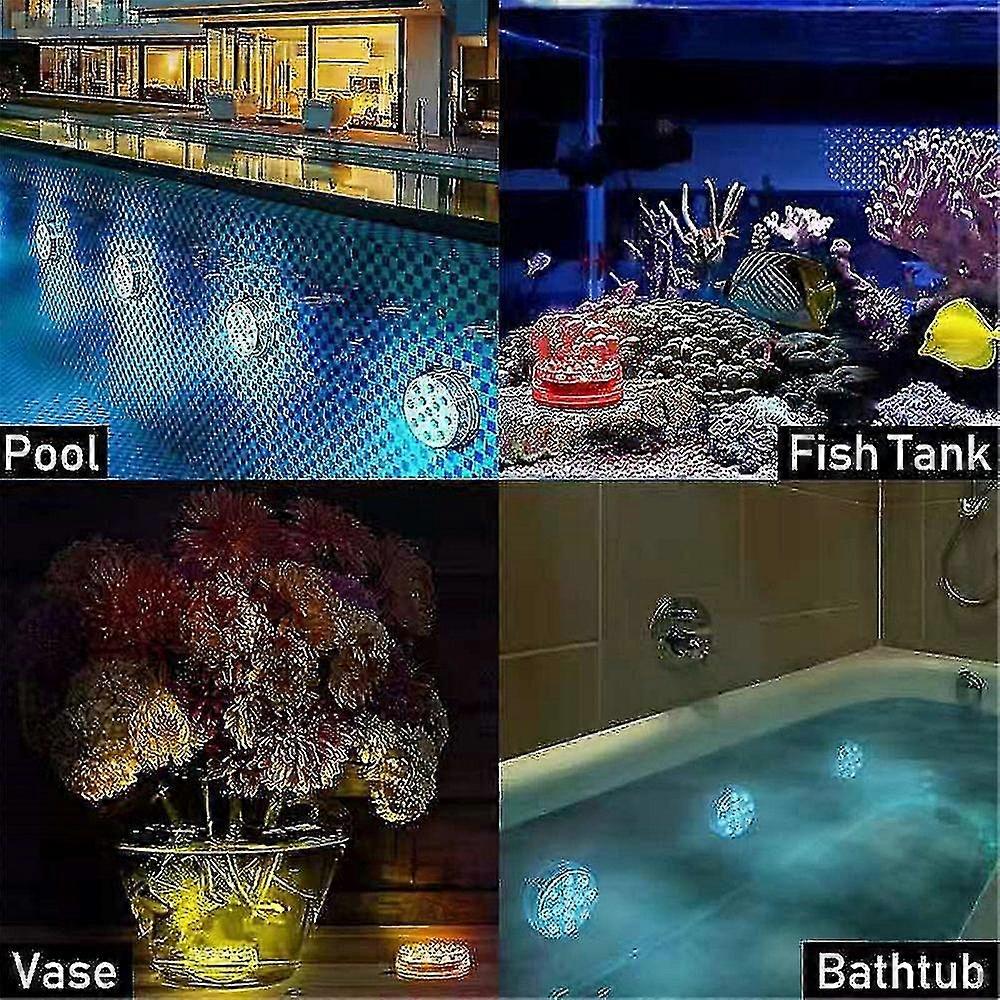 Pool Light Underwater Swimming Pool Lighting Wireless Submersible Led ...