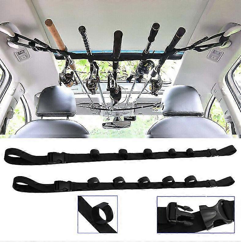 In-car Fishing Rod Fixing Strap Car Ceiling Fishing Rod Display Rack ...