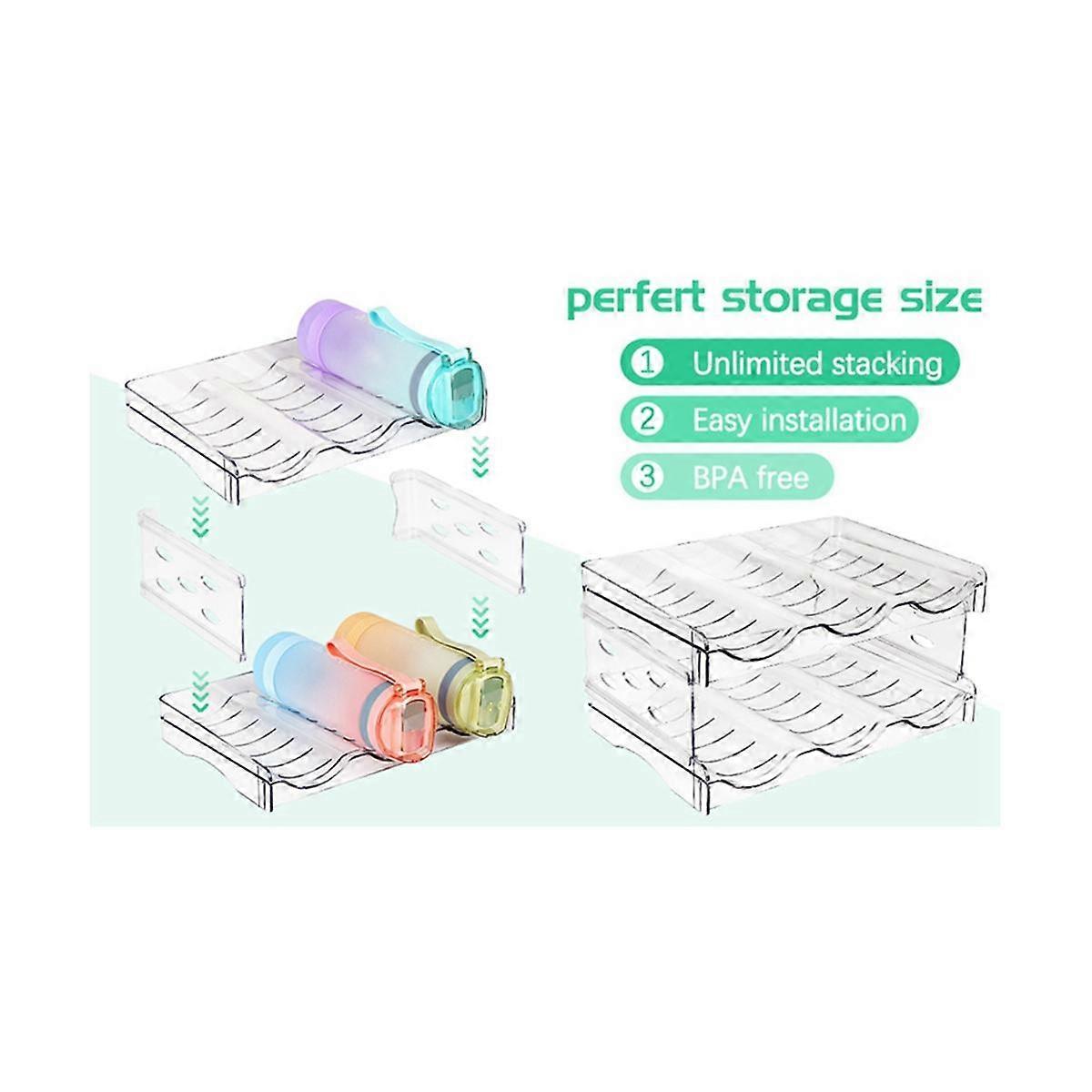 Cabinet Water Bottle Storage Rack, Beverage Bottle Storage Display Rack ...