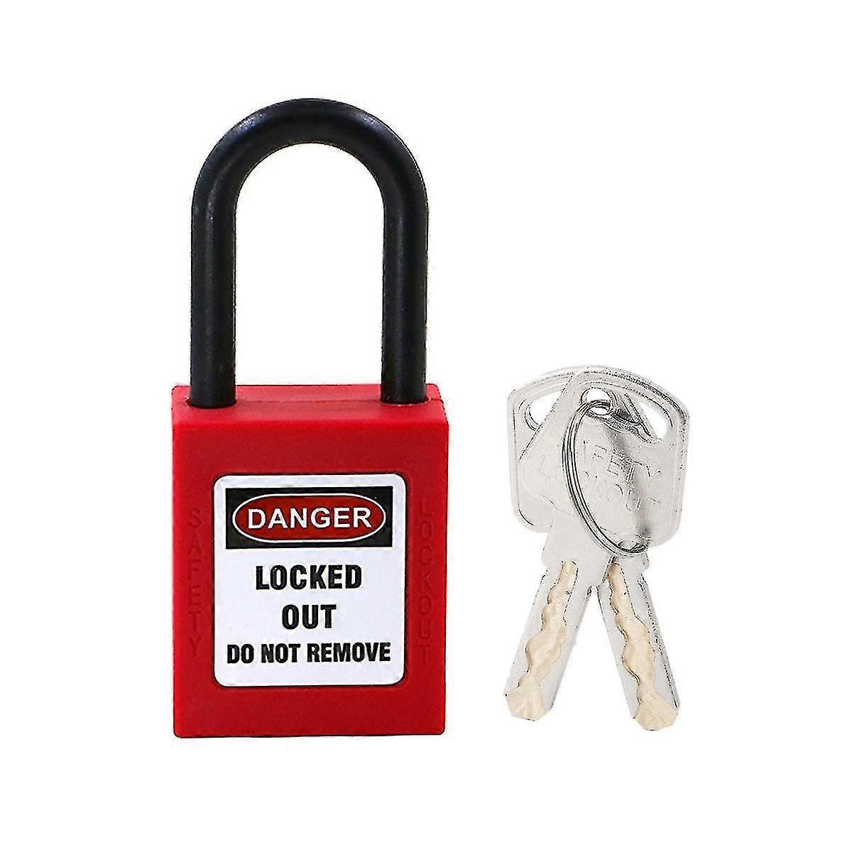 10pcs Safety Lockout Padlock 38mm Nylon Shackle Engineering Plastics ...