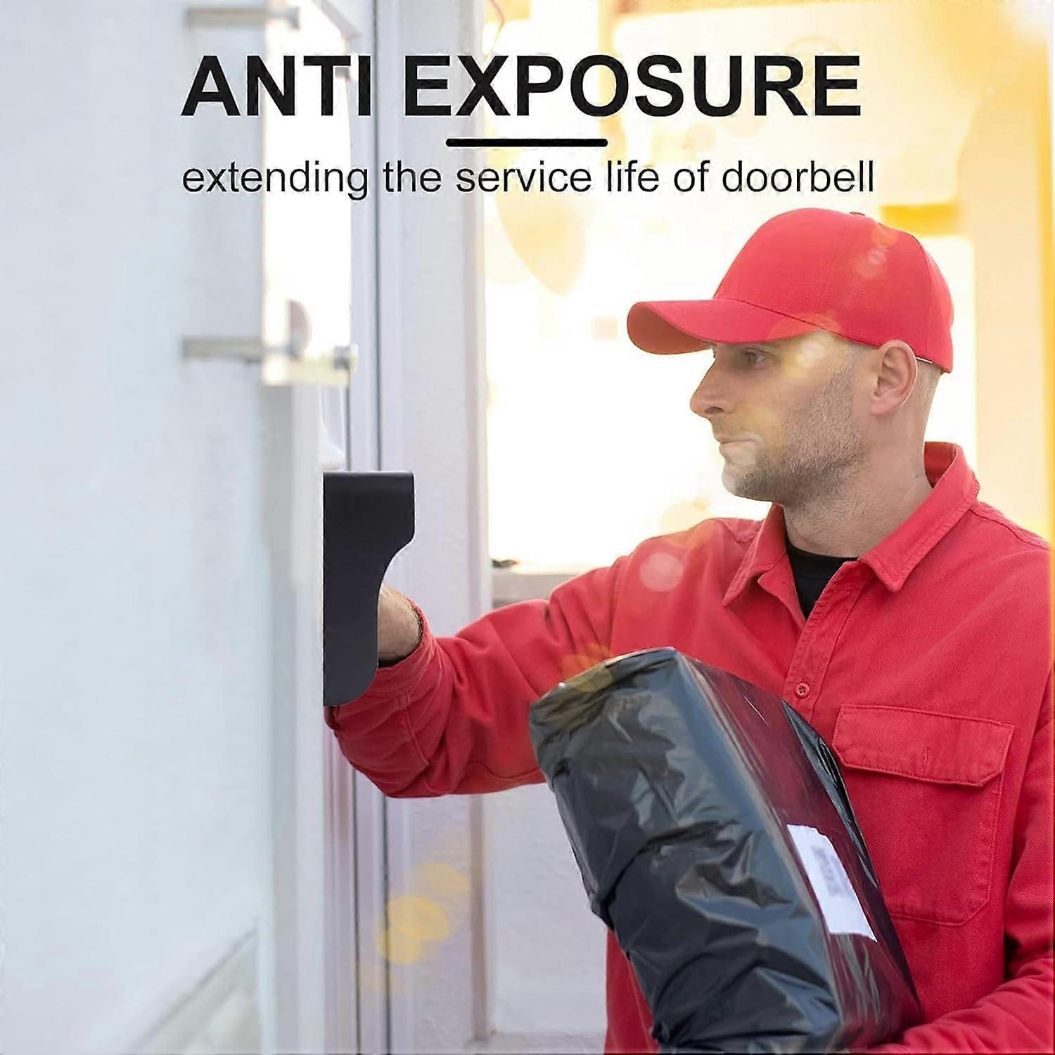 Doorbell Rain Covers, Outdoor Doorbell Sun Protection Box, Metal Socket ...