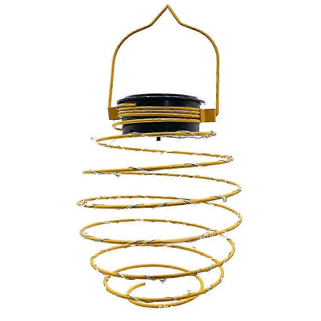 Solar Spiral LED Light Hanging Lantern Solar Outdoor Waterproof Pendant ...