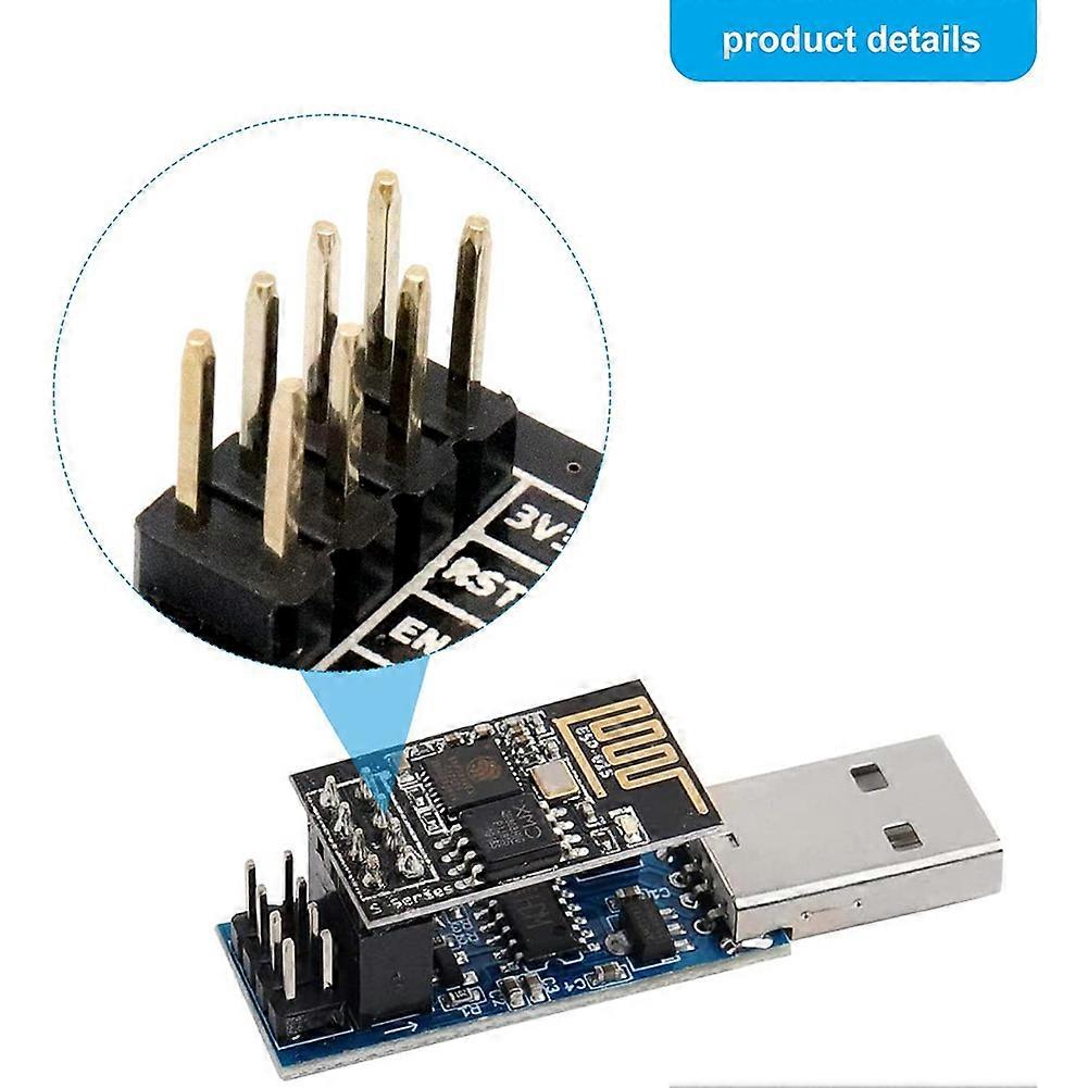 USB to ESP8266 Breakout CH340C ESP-01 ESP-01S Prog WiFi Programmer ...