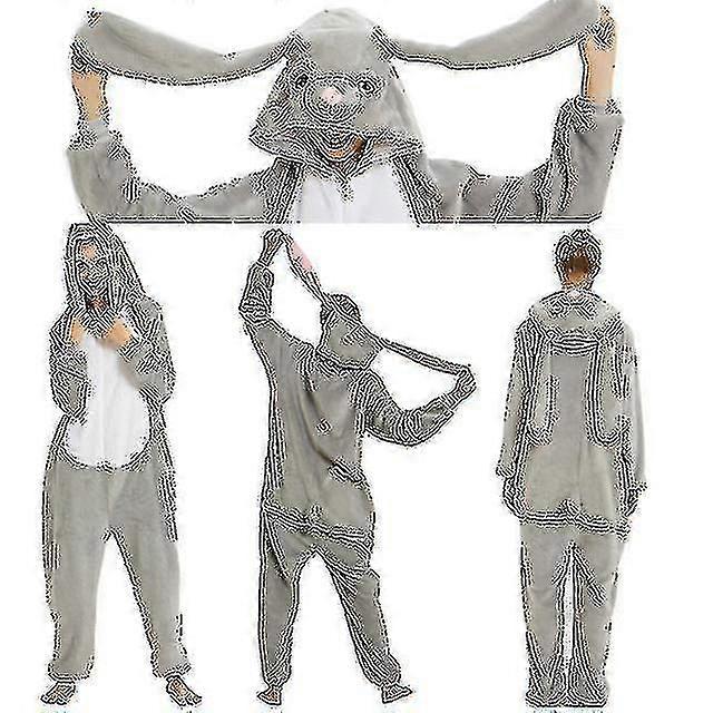 Big Ear Rabbit Costume Pajama Onesie Kigurumi Jumpsuit Nightwear Animal ...