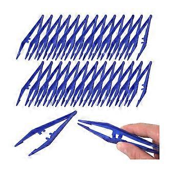 50Pcs Plastic Tweezers, Practical Craft Tweezers Plastic Forceps ...
