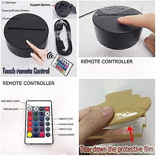 PortgasD Ace Night Light Anime Monkey D. Luffys Brother 3D LED Desk ...