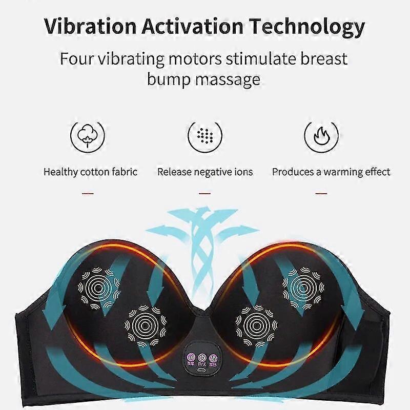 Electric Breast Massage Bra Infrared Heating Chest Enlargement ...