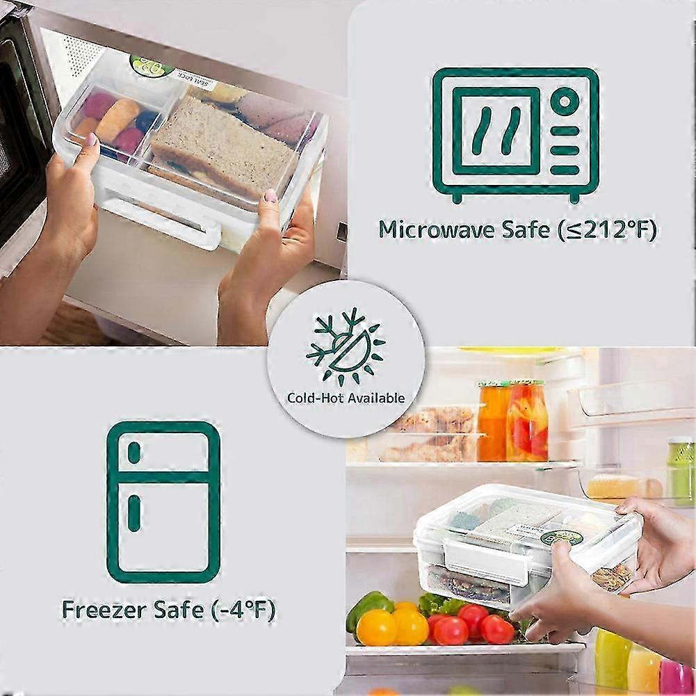 Meal Prep Containers Reusable, Snackle Box Container Bento Box Adult ...