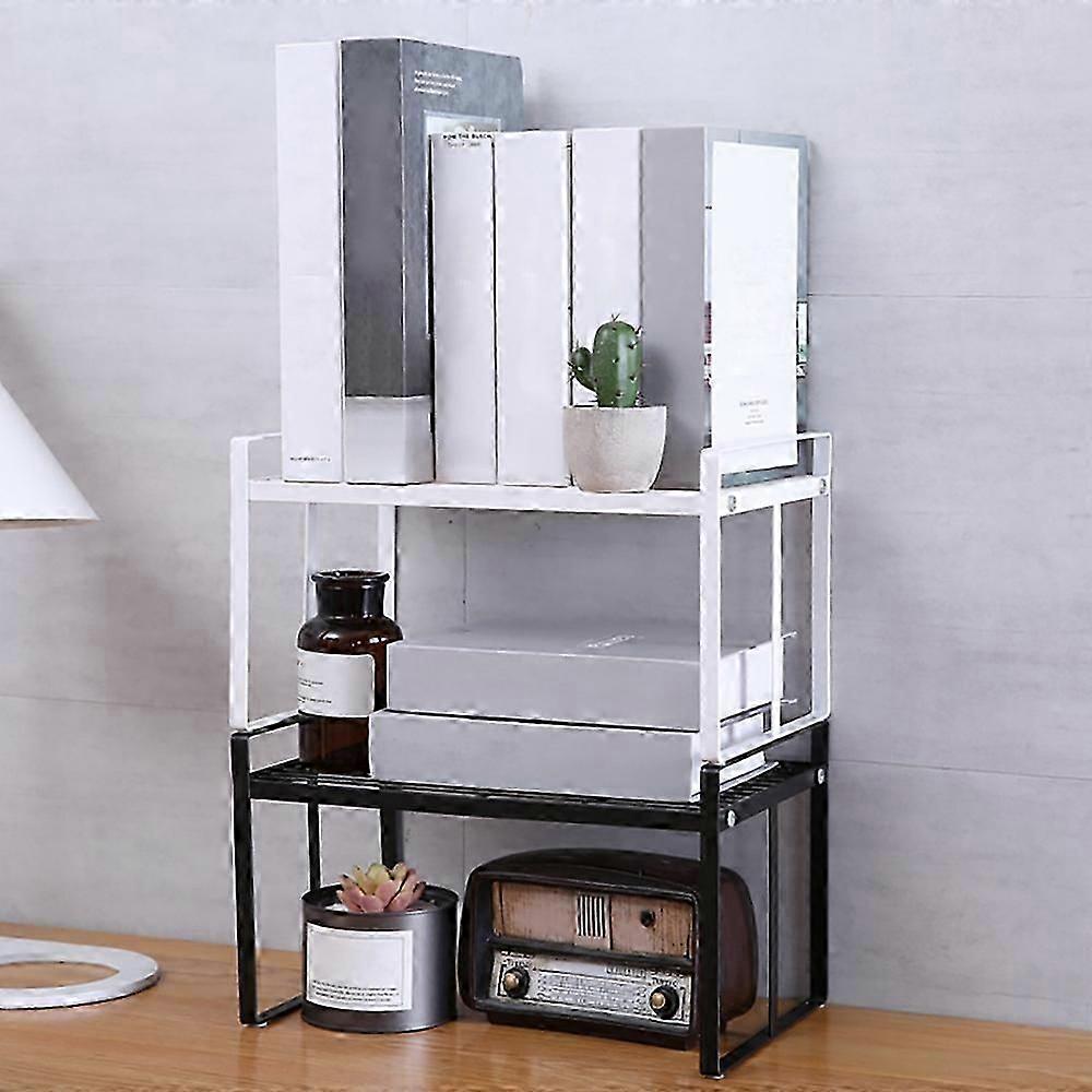Wide Shelf Organizer Stackable Countertop Shelf Space Saving Organizer ...