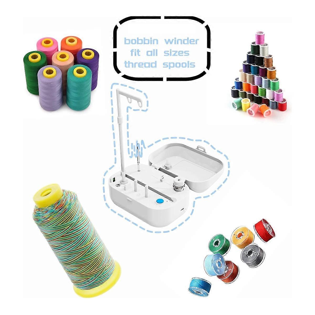 Automatic Bobbin Winder with Auto Stopper, Large Spool Thread Holder ...