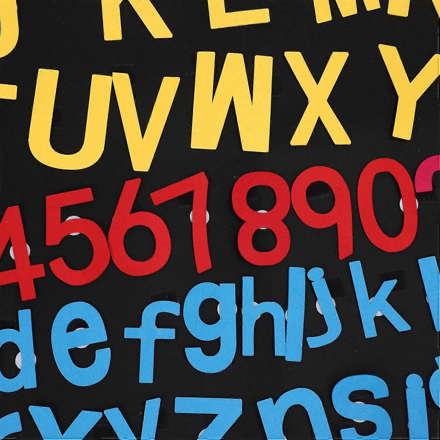 Alphabets Letters Numbers Felt Board Math Symbols ABC Learning Toys ...