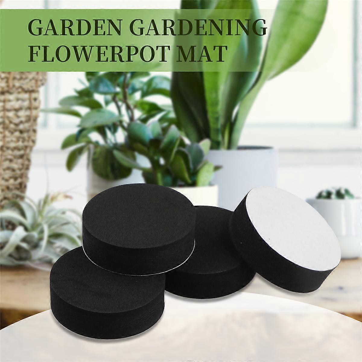 48Pcs Plant Pot Feet Risers Natural Rubber Flower Pot Mat Invisible Pot ...