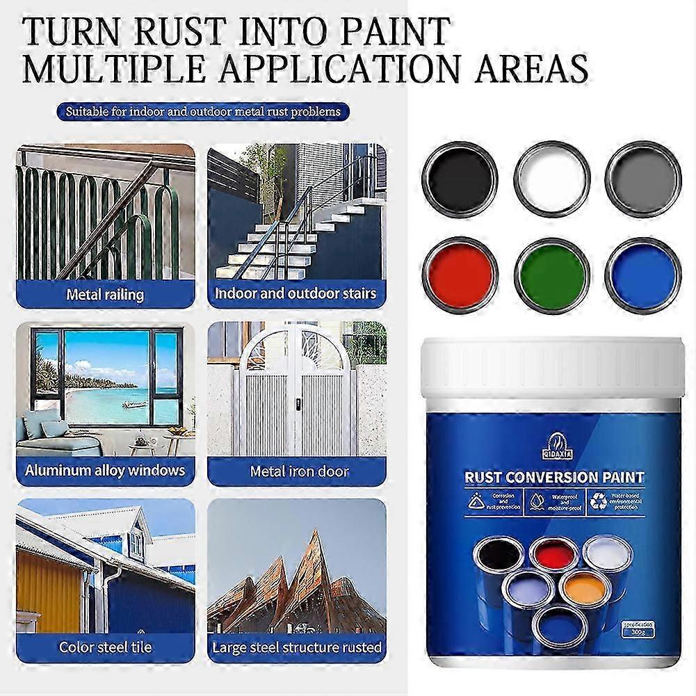 Weatherproof Rust Converter Paint for Metal, Rust Conversion Paint ...