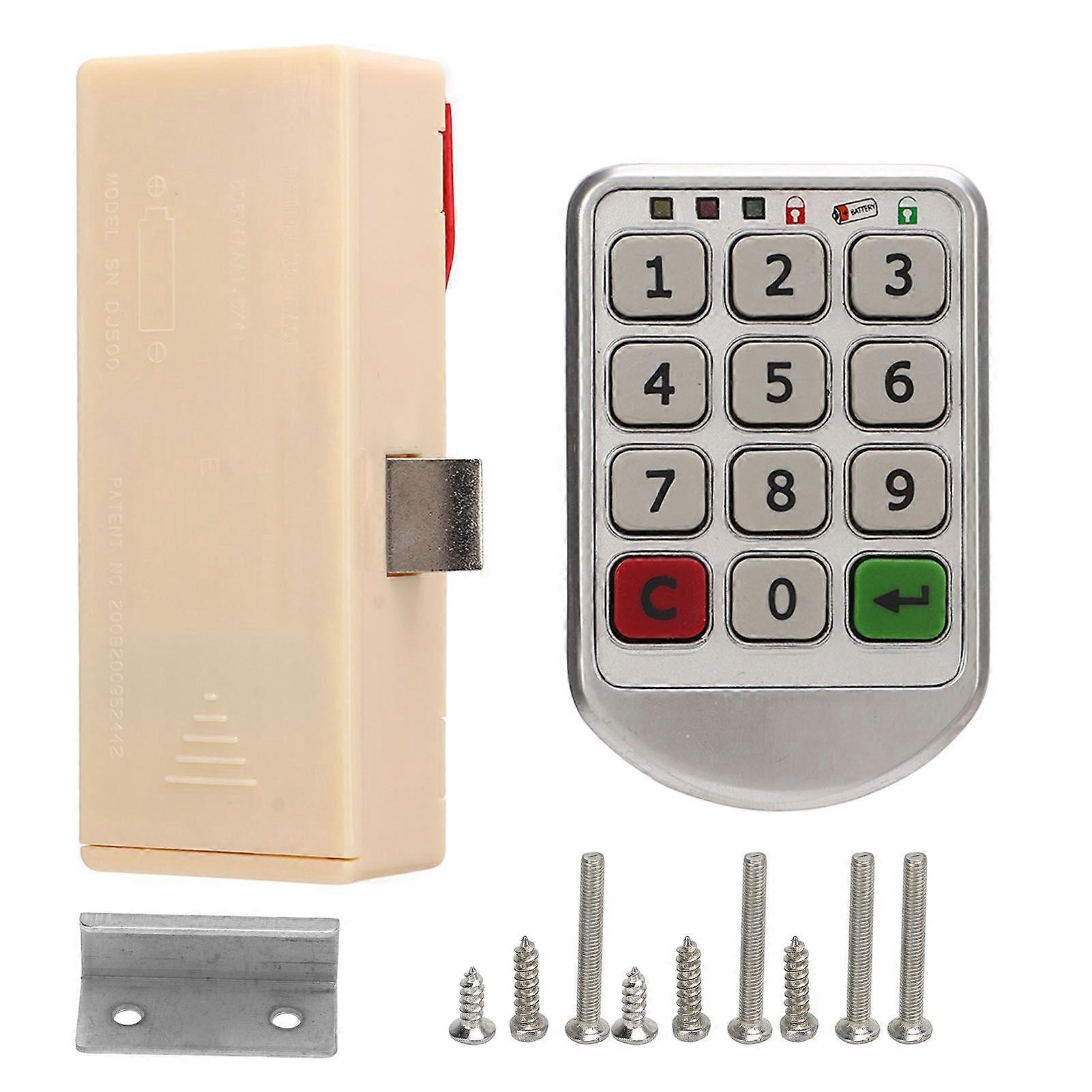 Electronic Cabinet Coded Lock Keyless Password Drawer Lock Zinc Alloy ...