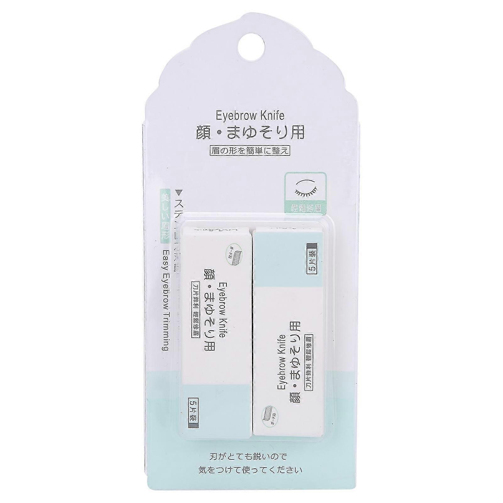 10PCS Eyebrow Razor Blades Hair Removal Brow Shaving Straight Edge ...