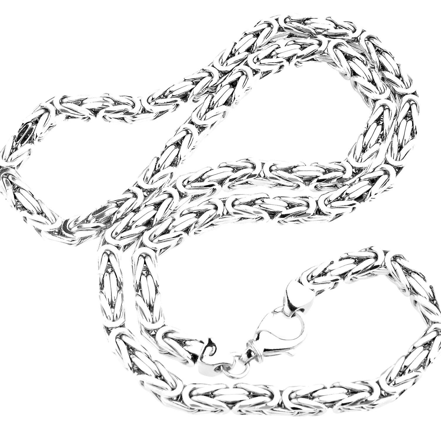 Sterling 925 Silver King chain - DOTTE 8x8mm | Fruugo UK