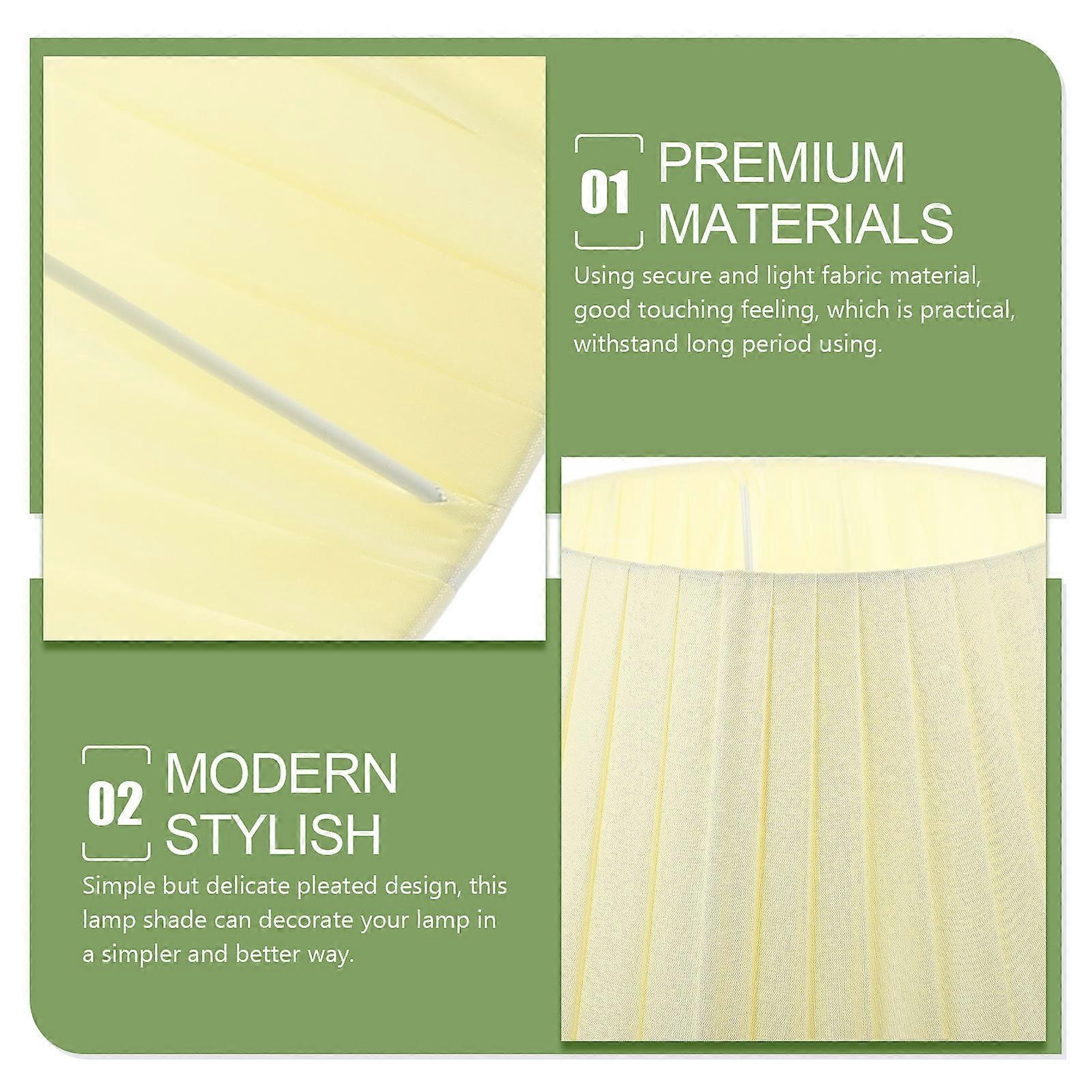 Cloth Lampshade Table Lamp Shade for Decor Pleated Design | Fruugo AU