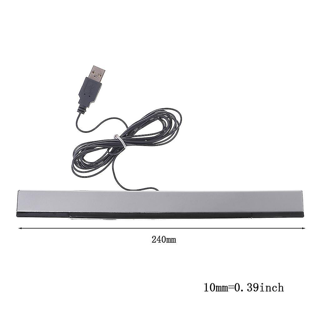 Sensor Bar Wired Receivers Ir Signal Ray Usb Plug Replacement For Wii ...