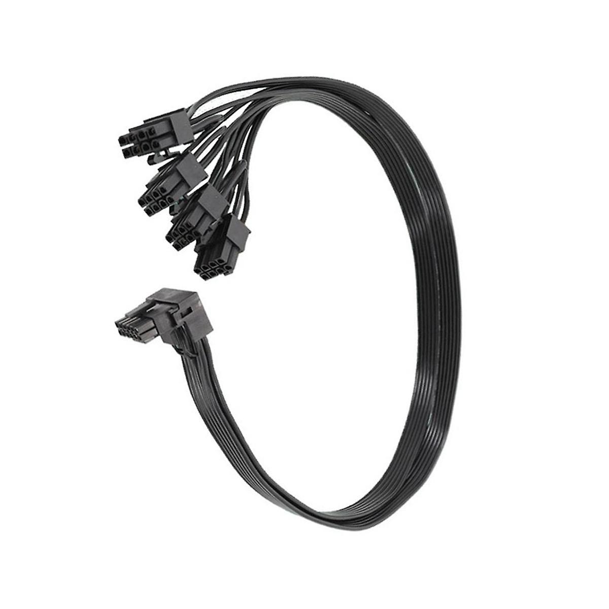 4xcpu 8pin To 16pin Male Video Card Extension Cable Pci-e 5.0 12vhpwr ...