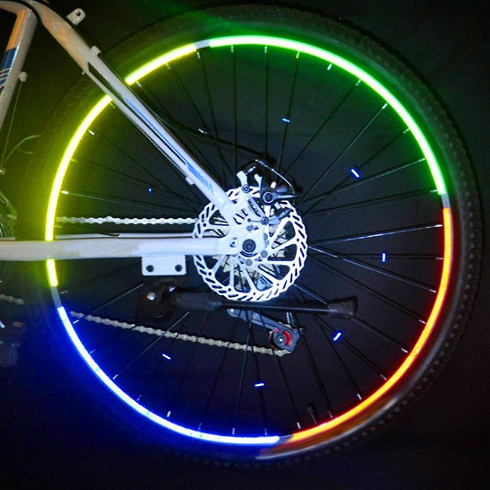 26 Inch Bike Sticker Rim Reflective Bicycle Reflector Fluorescent ...