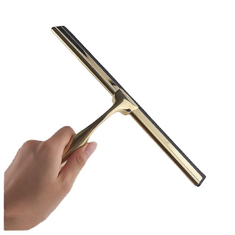 Gold Stainless Steel Shower Squeegee For Bathroom, Wide Shower Glass ...