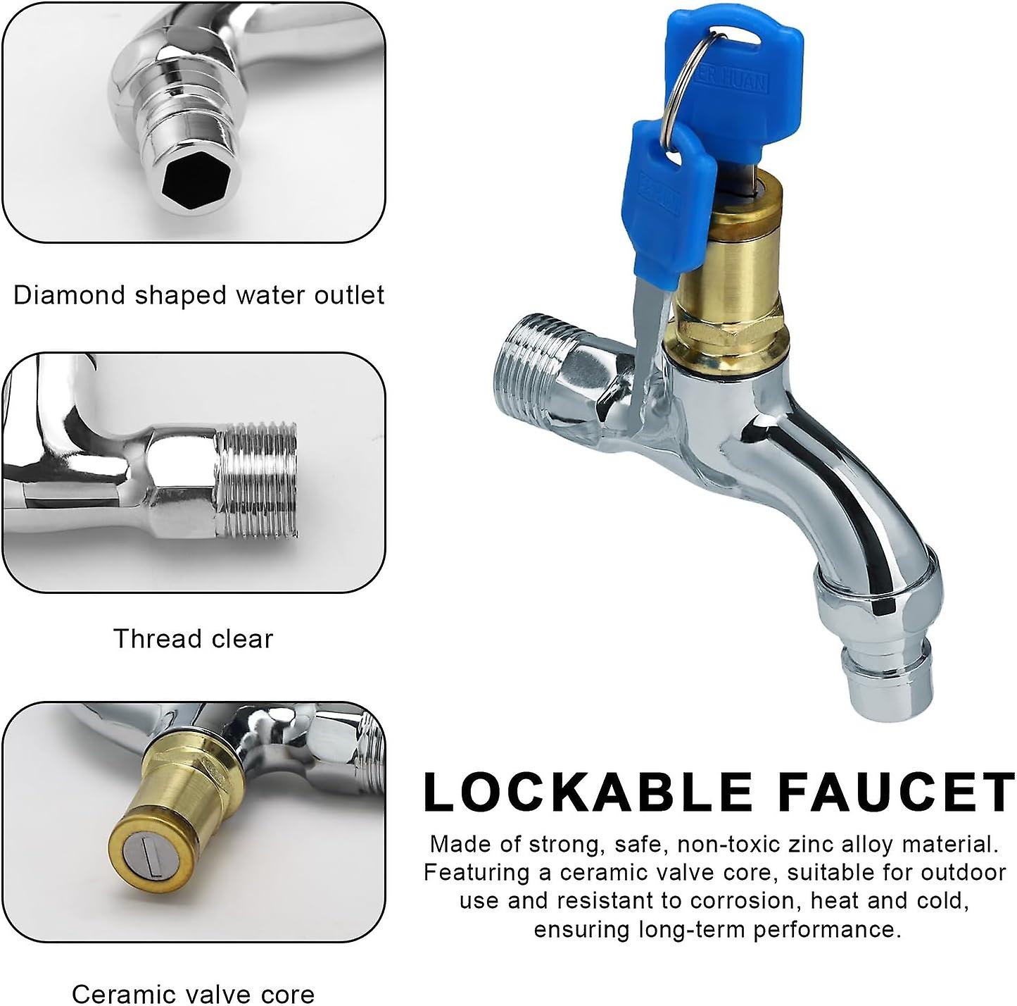 Lockable Faucet, Outdoor Faucet Lock, Lockable Water Faucet, for Use in ...