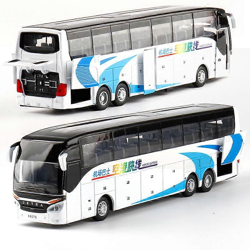 New product High quality 1:32 alloy pull back bus model,high imitation ...