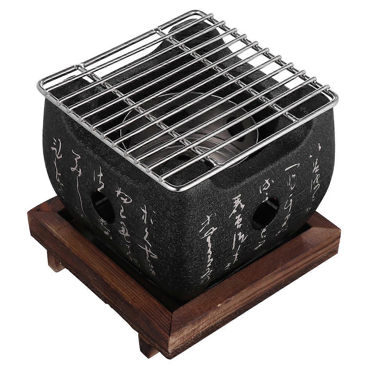 Charcoal Grills Cast Iron Grill Food Carbon Furnace Charcoal Cooking ...