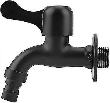 Washing Machine Wall Mount Tap, Outdoor Tap Bathroom Faucets Black Wall ...