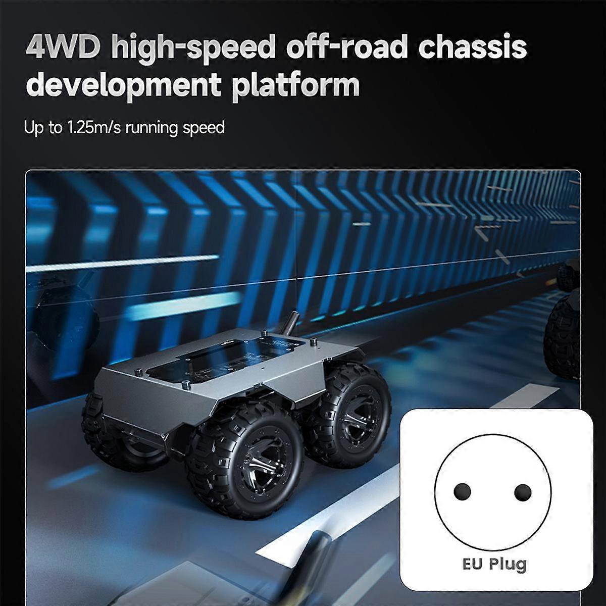 WAVE 4WD Mobile Robot Chassis Car Support Onboard ESP32 Module for 4B ...