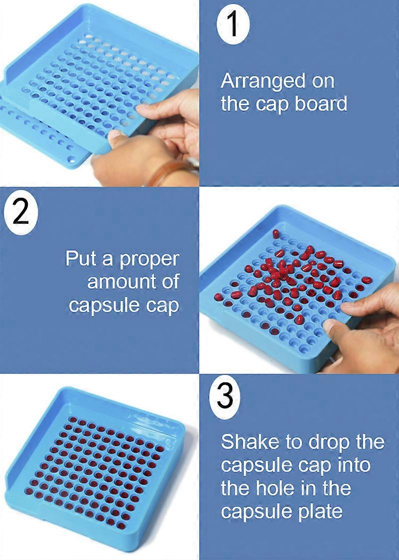 100 Holes Empty Capsule Plates Pill Maker Holder Manual Capsule Filler ...