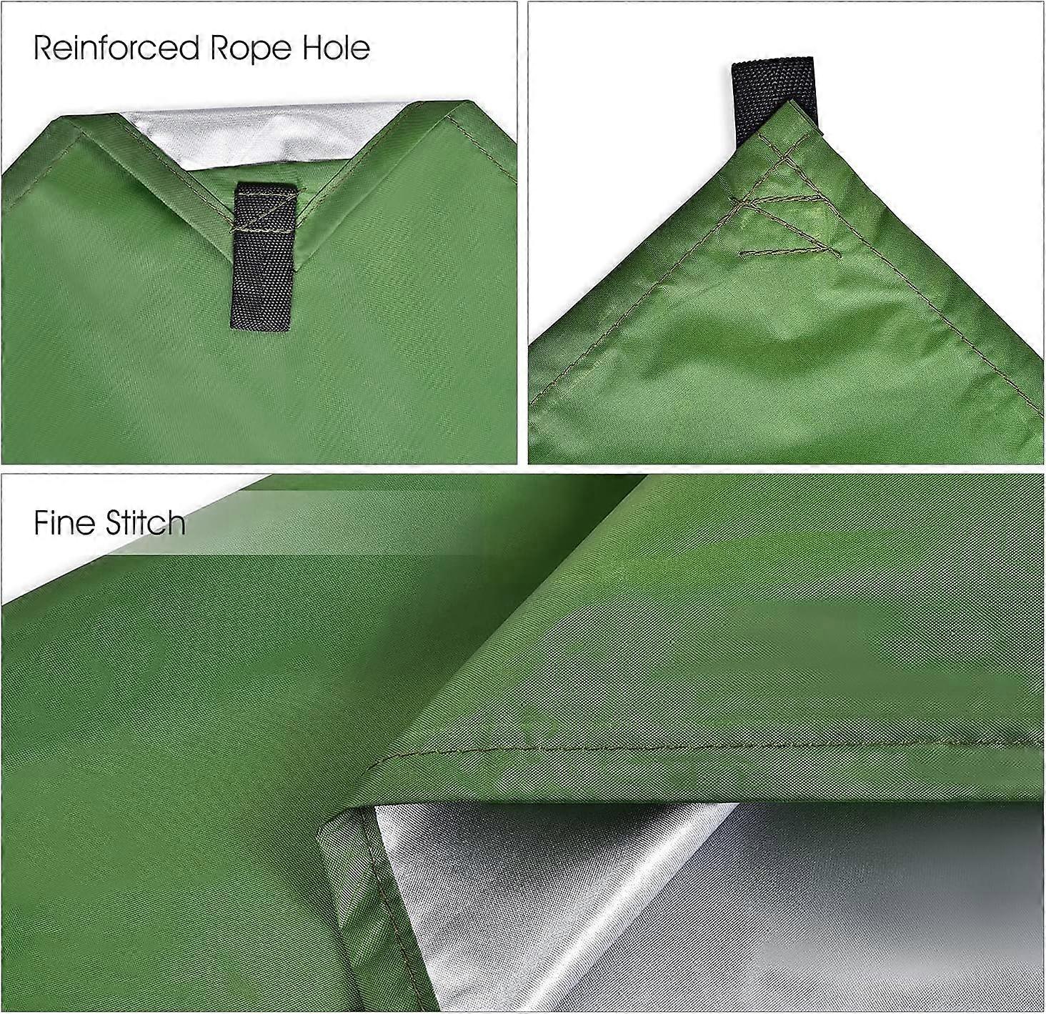Camping Rainproof Tarp 3x3m Waterproof Hiking Shelter Tarp Hammock Tarp ...