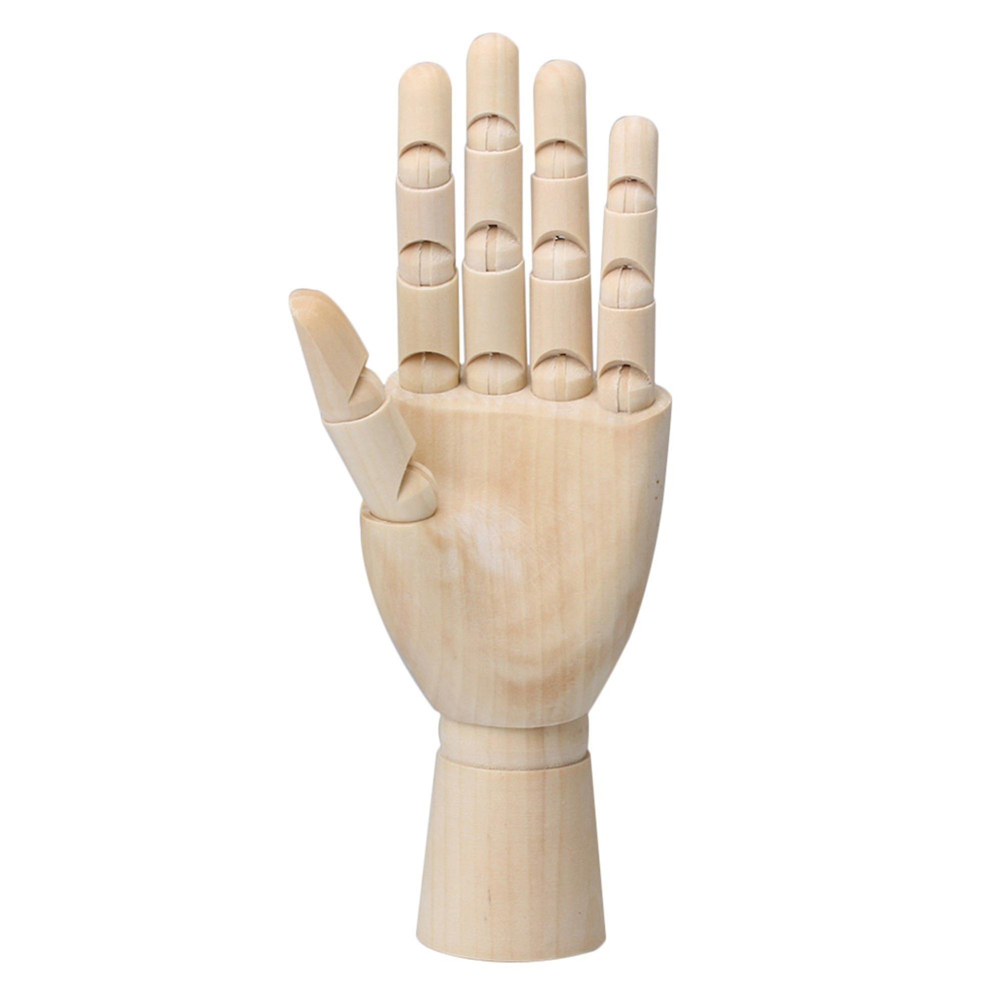 Scale models wooden left hand body artist model movable fingers ...