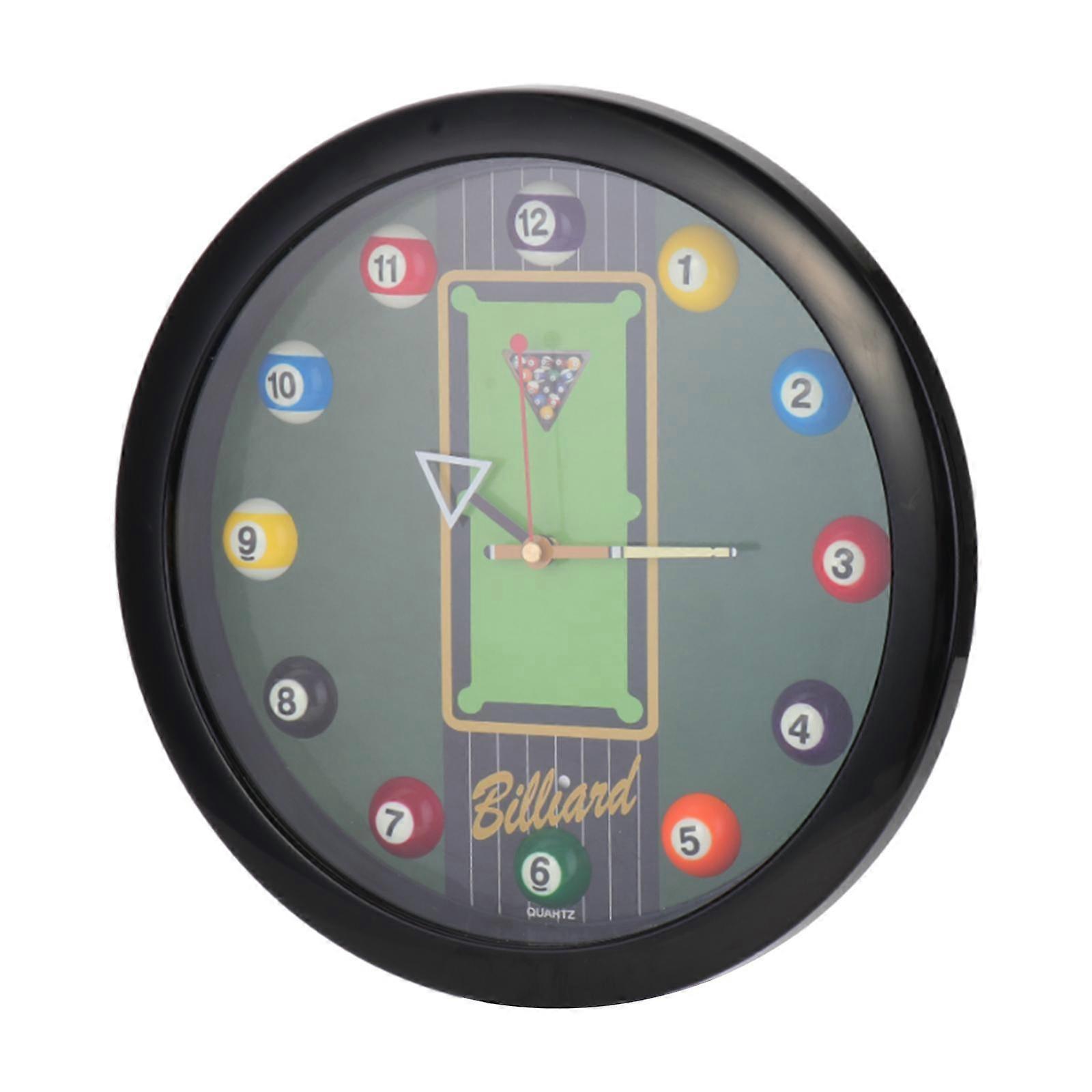 Billiard Pool Ball Wall Clock Wall Decoration for Pool Hall Snooker ...
