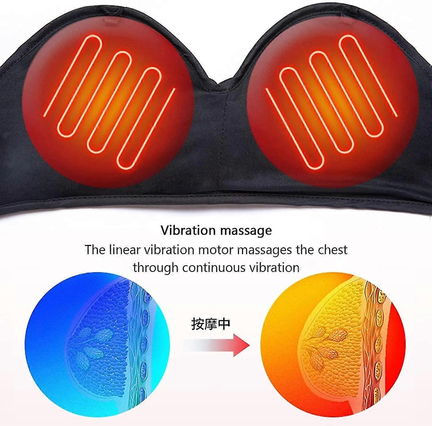 Electric Breast Massage Bra Infrared Heating Chest Enlargement ...
