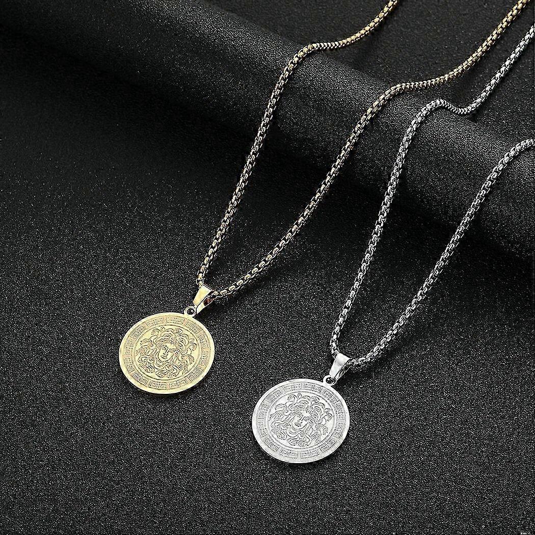 Ancient Greek Medusa Necklace For Women Men Greek Mythology Godess ...