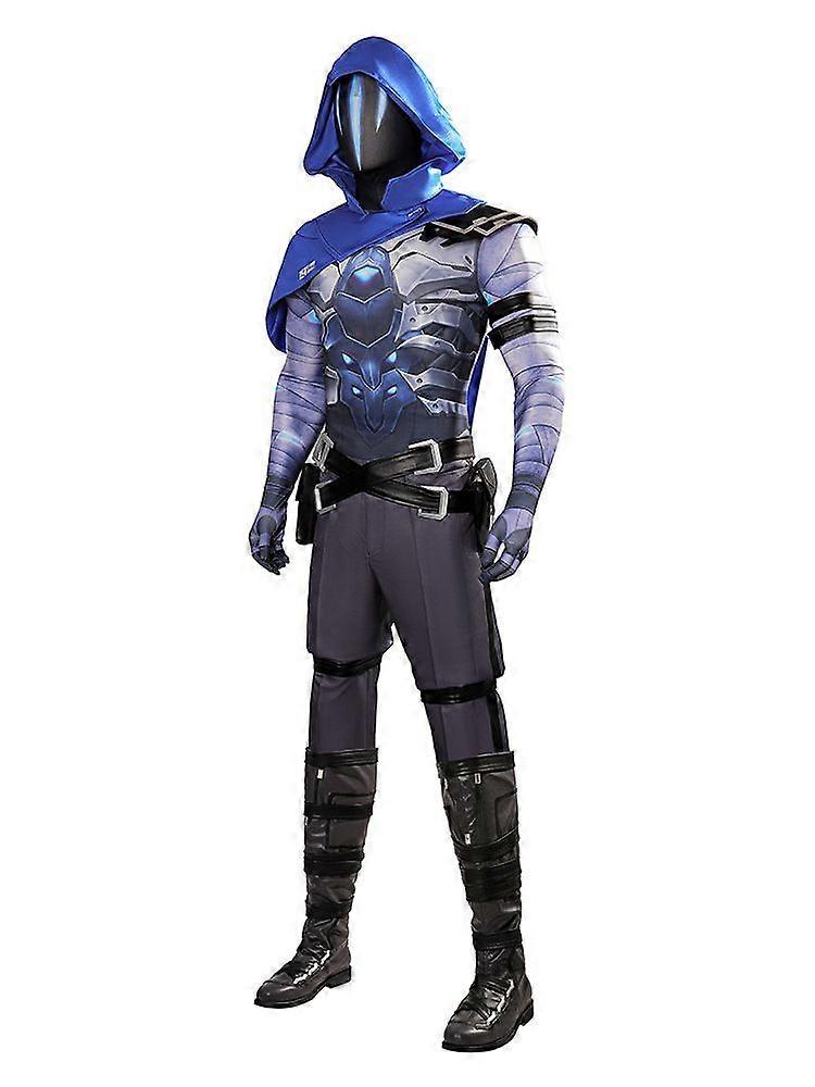 VALORANT Omen Cosplay Costume Top Cloak Outfits Halloween Carnival Suit ...