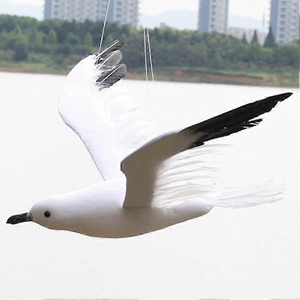 Simulation Artificial Feathered Seagull Bird Home Garden Tree Hanging ...