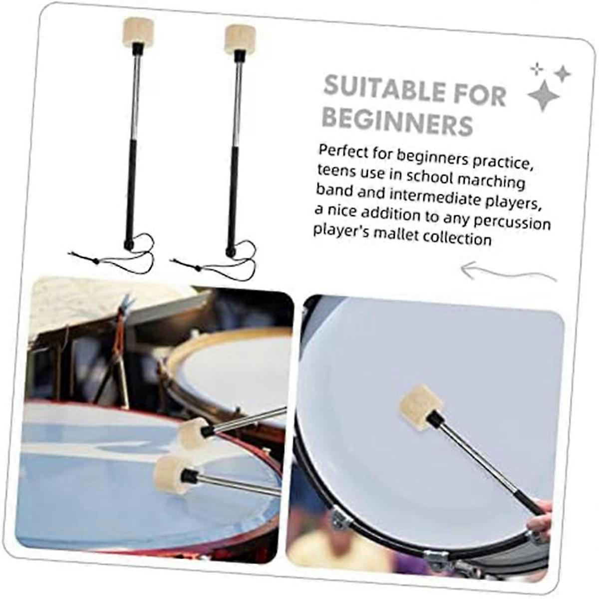 Bass Drum Mallet, Bass Drum Mallet Drumstick with Wool Felt ,Band Drum ...