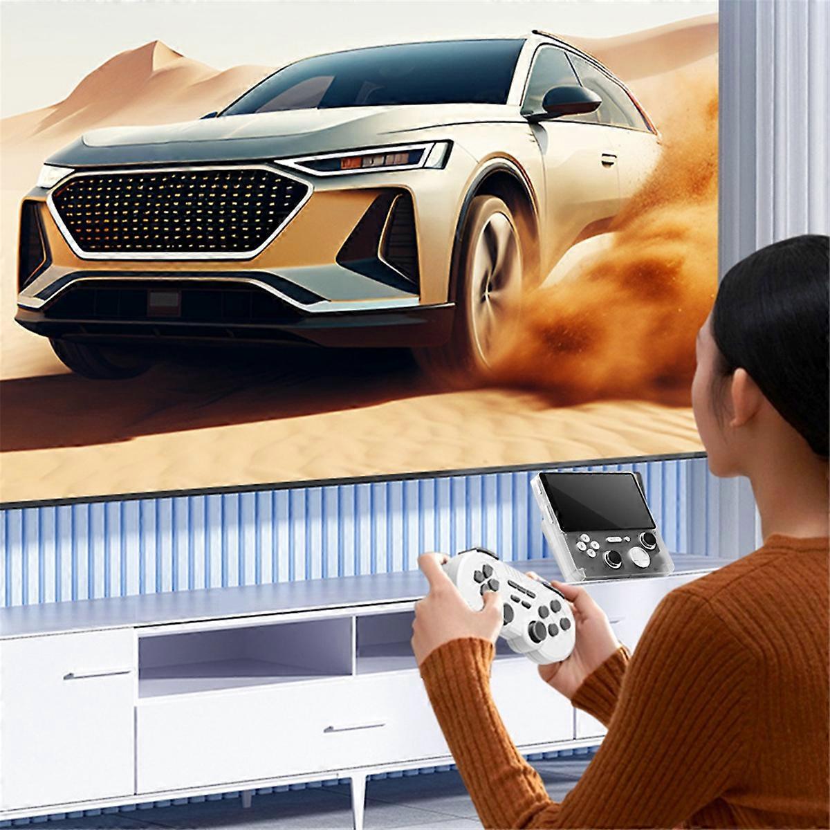 E5Plus Handheld Video Game Console 5inch HD Retro Game Console 6000mAh ...