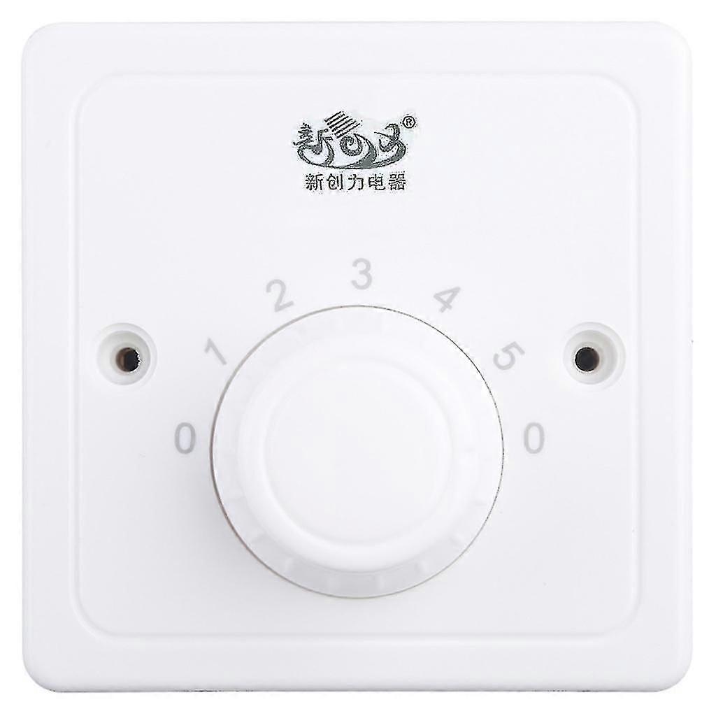 5 Gear Fan Speed Control Switch Dial Control Knob Variable Rotary Wall ...