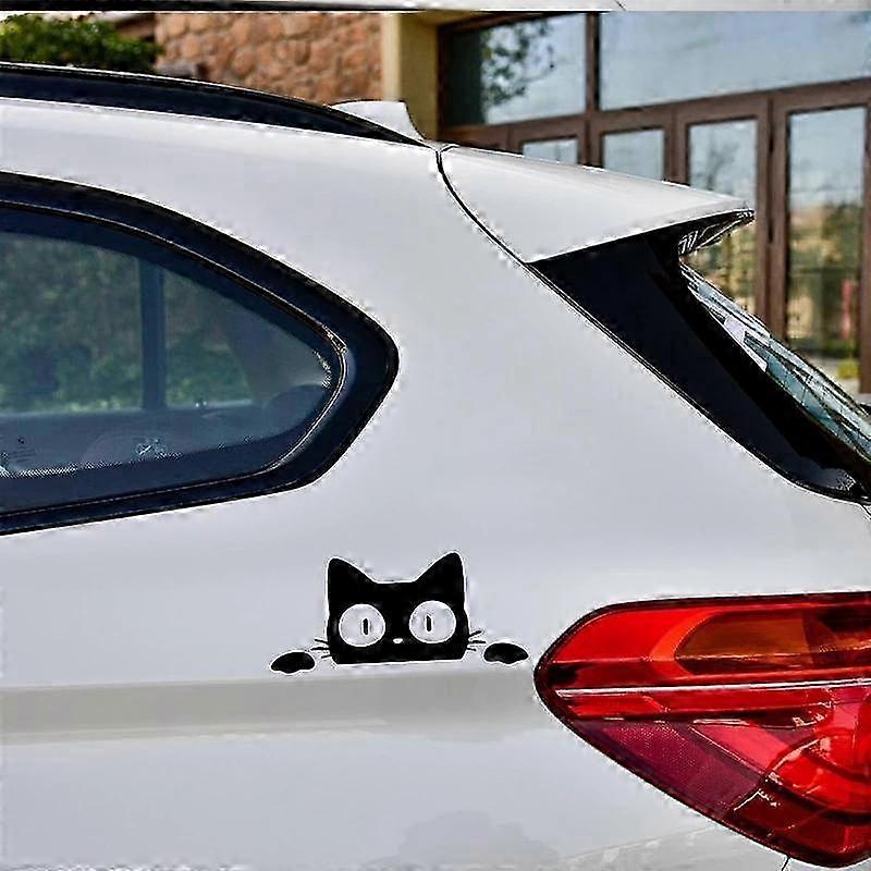 Auto Decoration Sticker for Car, Waterproof Vinyl Cat Peeking Decal ...